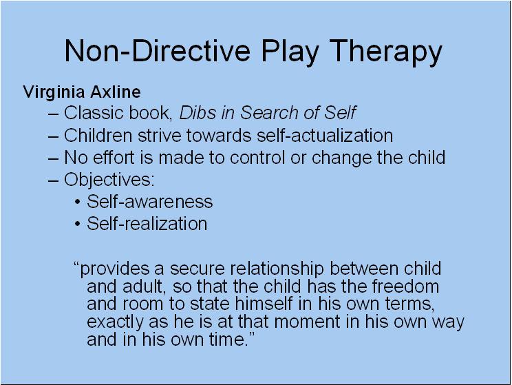 Non-Directive Play | Online Continuing Education CEUs for Counselor ...